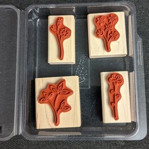 Stampin' Up! | Other | New Stampin Up Sweet Stems Retired Rubber Stamp ...
